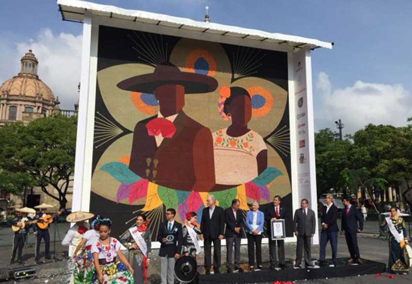 World's biggest bead mosaic wins Guinness record for Wixáritari