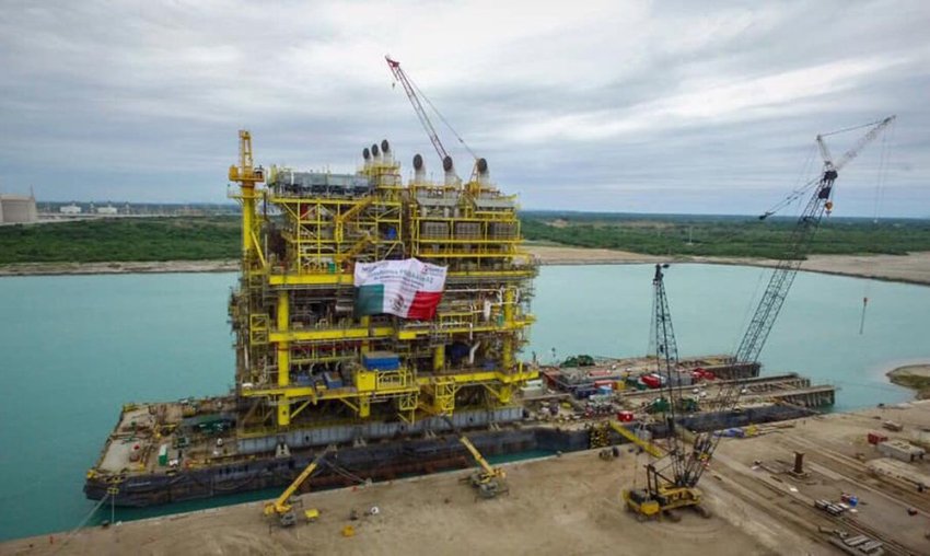 New offshore oil platform is biggest built in Mexico in 10 years