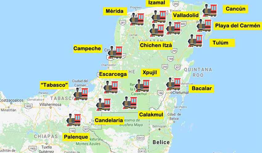 3 more stations added to Maya Train line; Guatemala link eyed