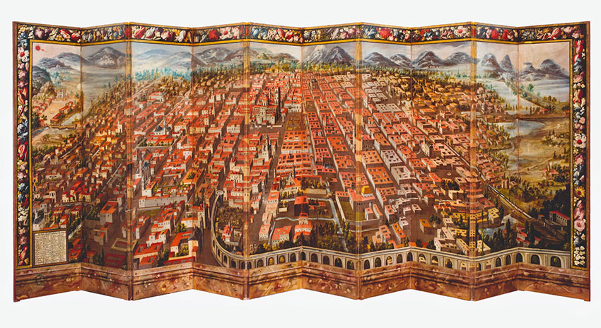 Sotheby's auctions 17th-century screen depicting conquest, Mexico City