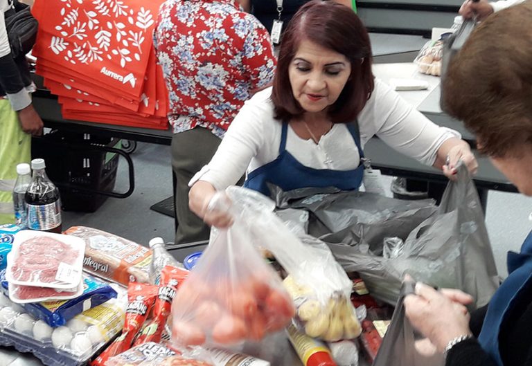 For seniors bagging groceries, tips are their only source of income