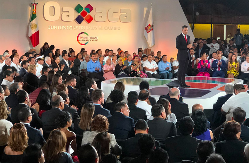 Oaxaca economic growth a record 3.9%, governor says in annual report