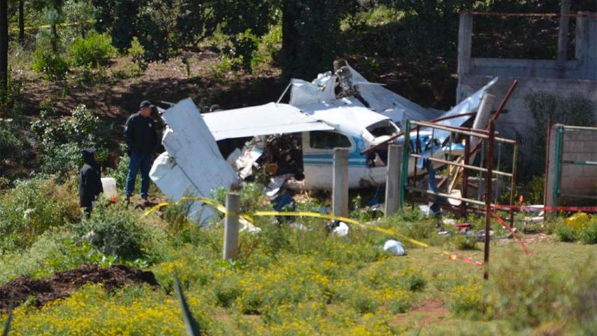 Narco-plane crashes in Querétaro after chase that began in Chiapas