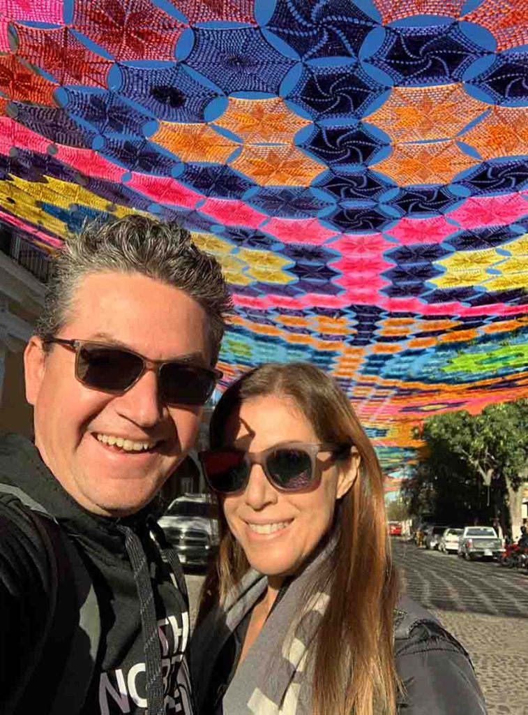 Artisans' enormous crocheted canopy on display at Dubai's World Expo