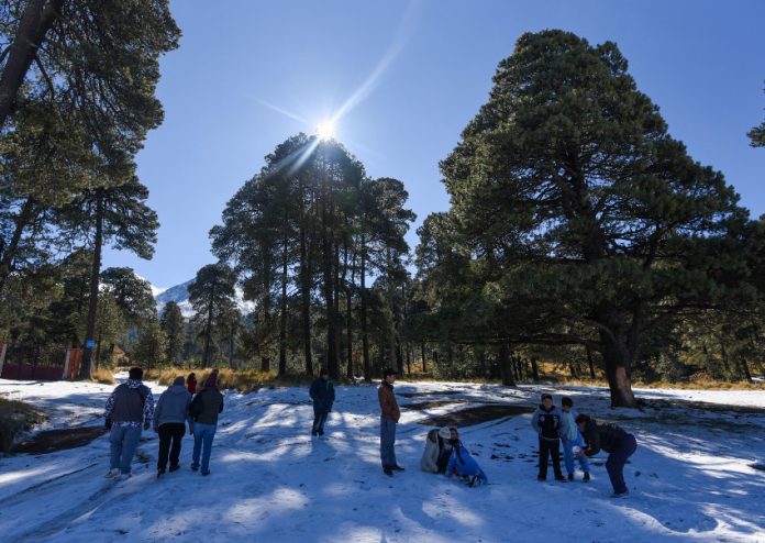 Arctic front brings snow to northern and central Mexico