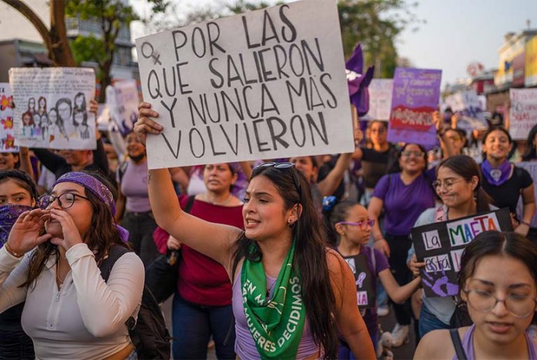 Thousands across Mexico march for International Women's Day