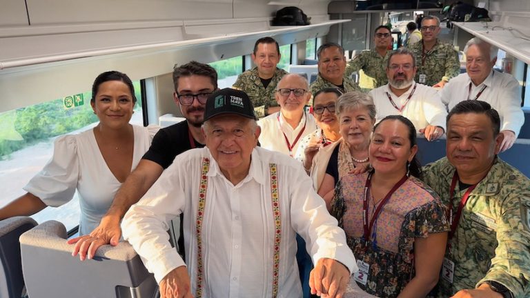 AMLO completes first supervision tour aboard the Maya Train