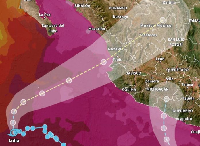 Tropical Storms Max and Lidia bring heavy rains to Pacific coast
