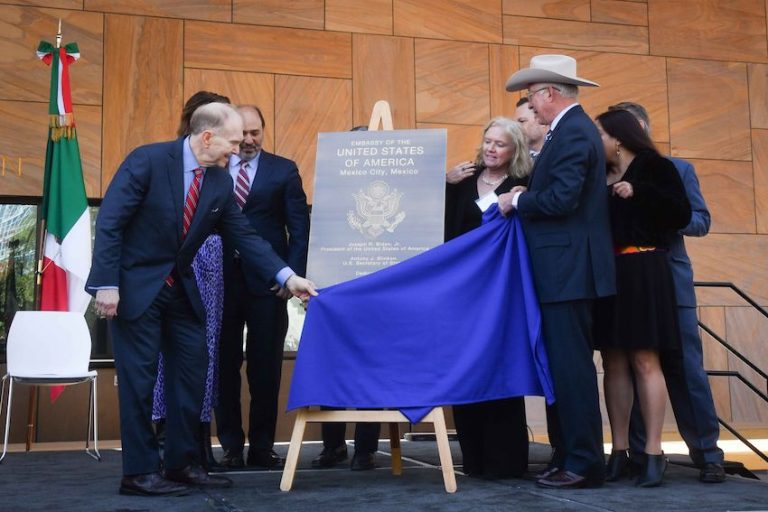 Ambassador unveils new billion-dollar US embassy in Mexico City