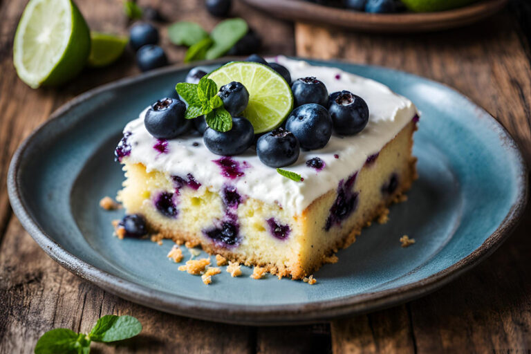 A Mexican blueberry ricotta lime cake makes a breakfast for kings