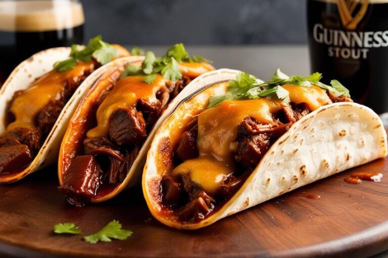 Say goodbye to Saint Patrick with some Guinness birria tacos