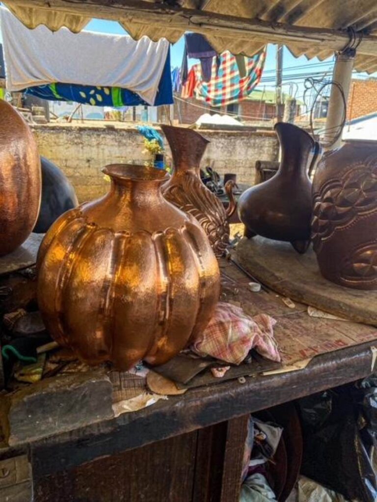 Exploring the workshops of Santa Clara del Cobre's copper artisans