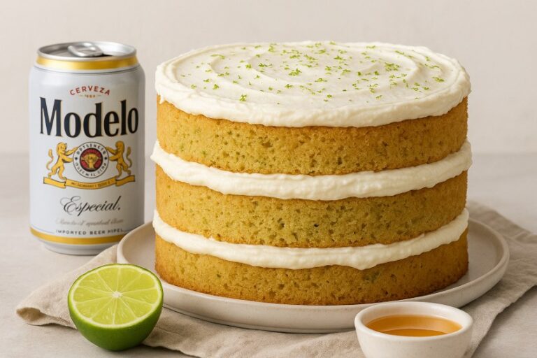 This Mexican lime cake's secret ingredient is Modelo Especial