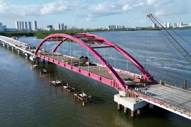 Cancún’s 11.2-kilometer Nichupté Bridge will open this month